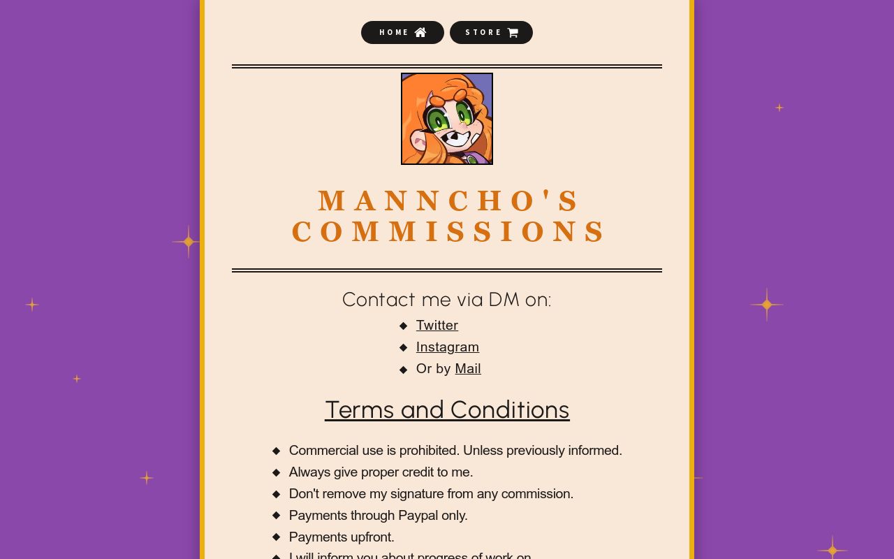 Manncho's Commissions